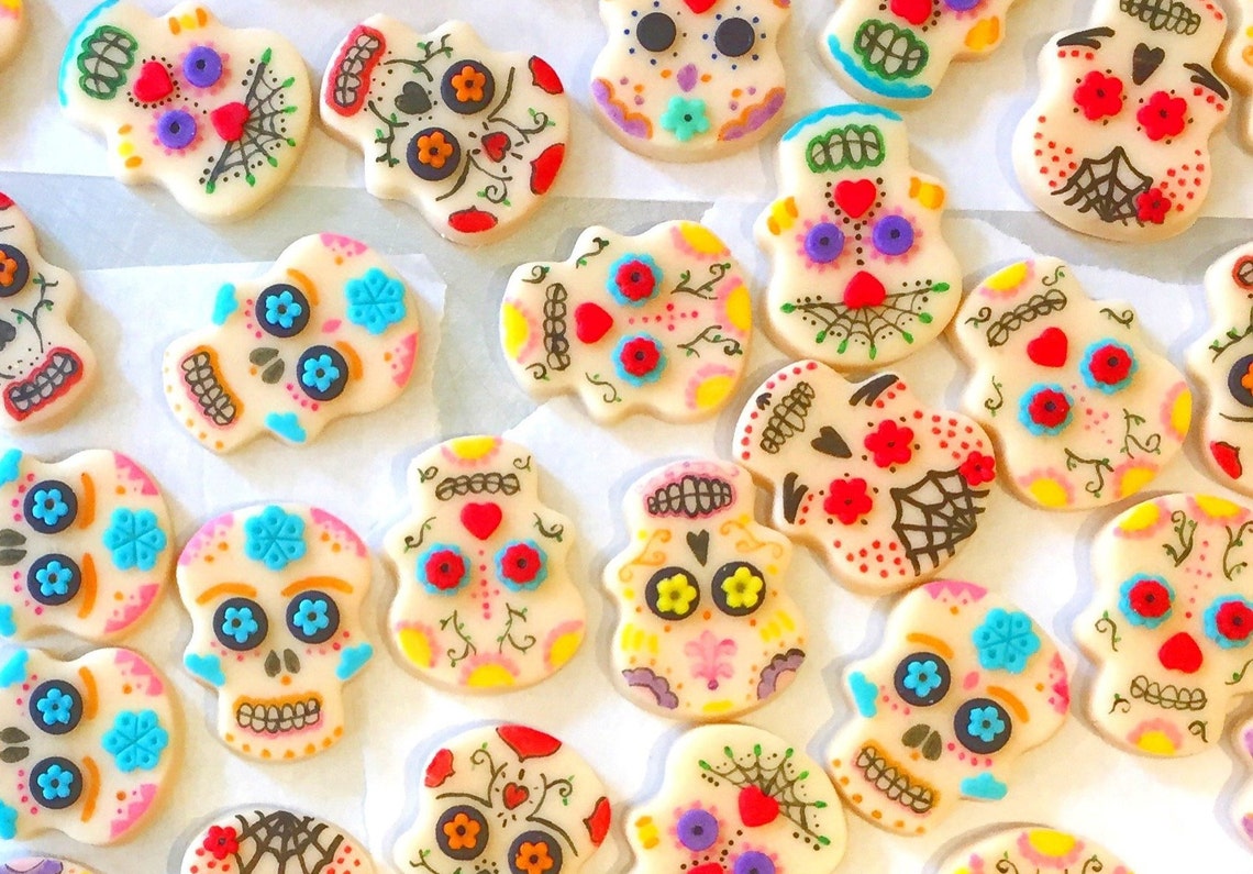 Sugar Skull Modern Candy for 'day of the Dead' - Etsy