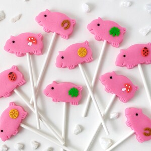 Gluckschwein! Good Luck Marzipan Christmas Pig Lollipops! Pass on Good ...