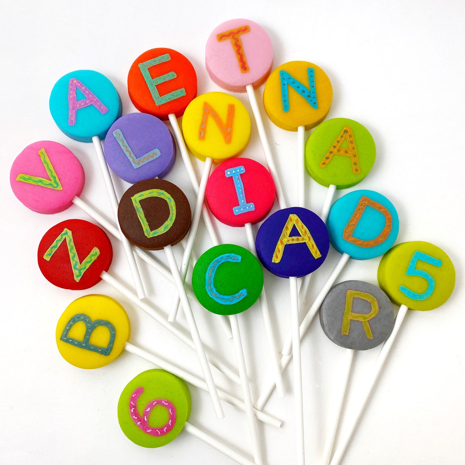 Alphabet Candy Lollipops - Great Birthday Party Favor and Gift ...