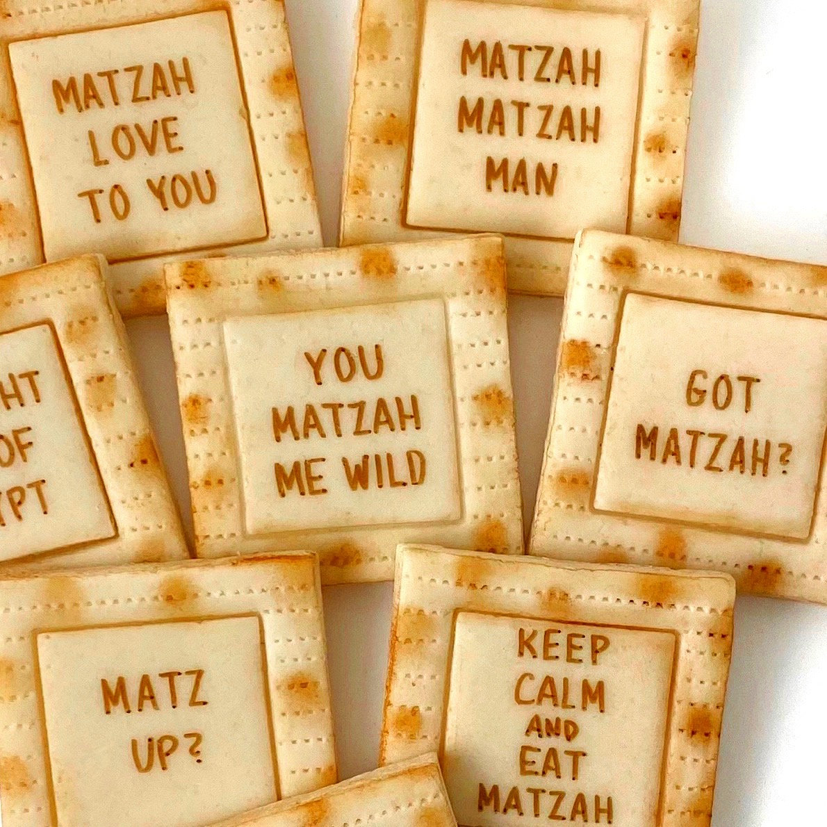 Passover Conversation Matzah Candy Delicious Marzipan Seder | Etsy