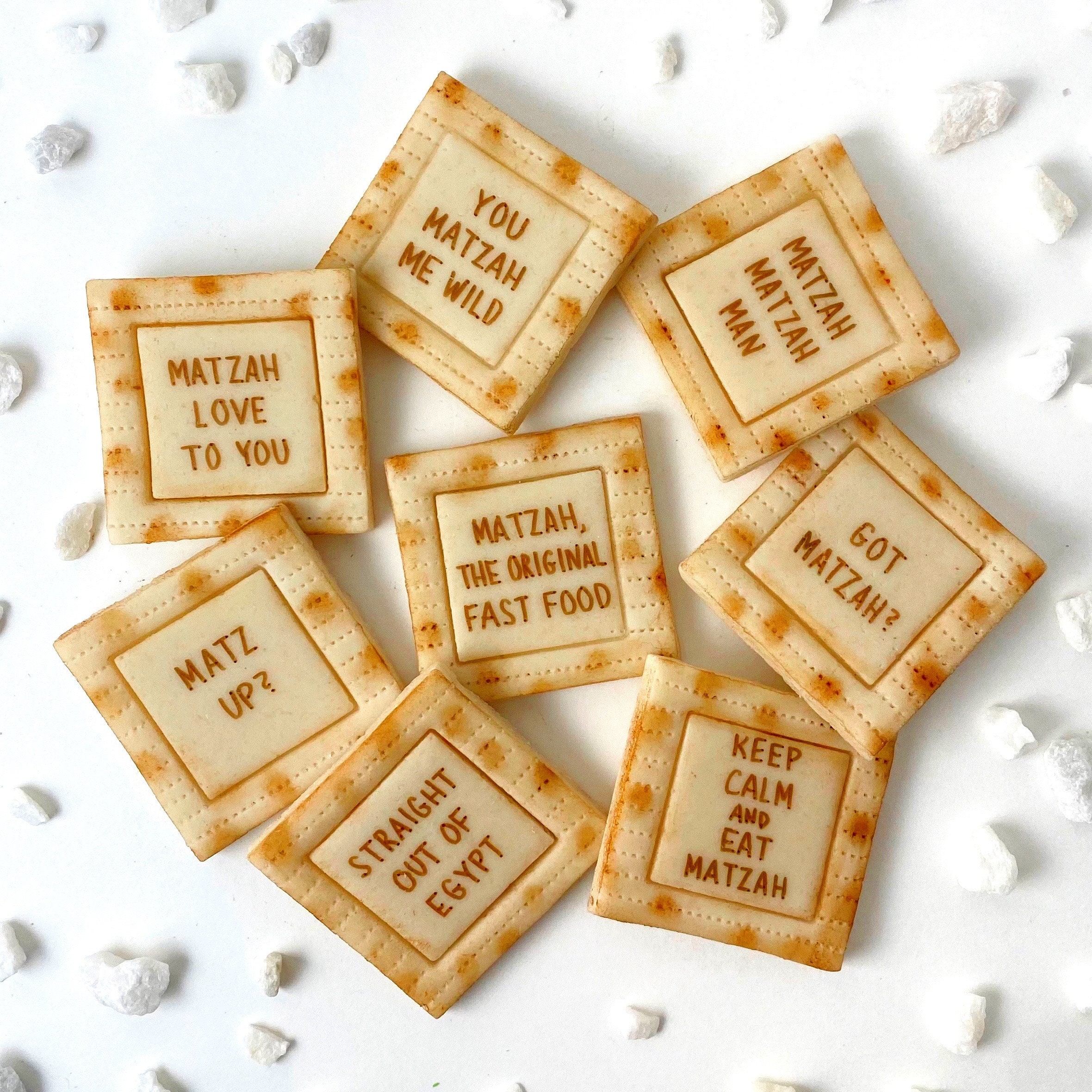 Passover Conversation Matzah Candy Delicious Marzipan Seder | Etsy