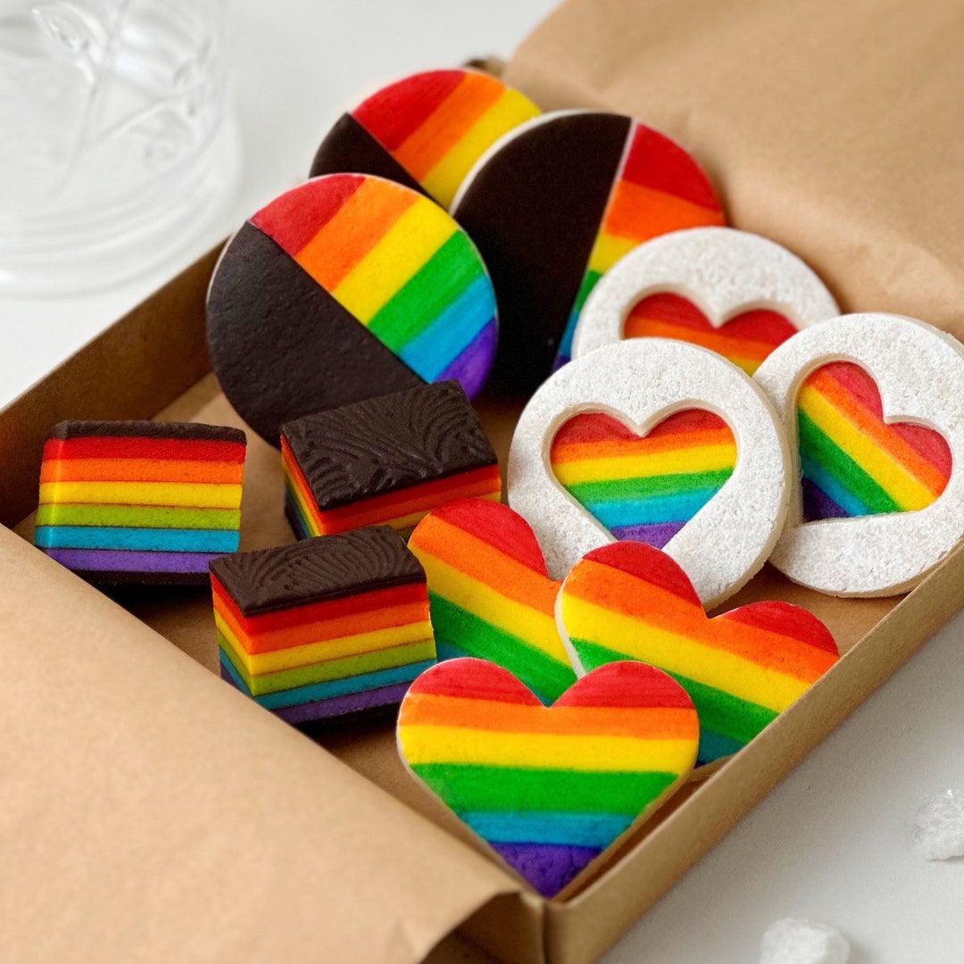 Pride Rainbow Cookie Basket Collection - Limited Edition - Individually ...