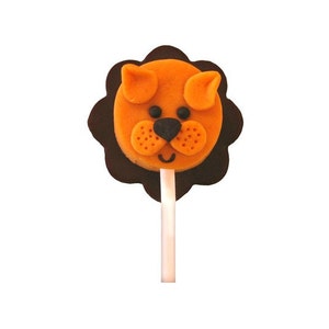 Jungle Animal Marzipan Candy Lollipops - Monkey, Elephant, Tiger, Lion ...