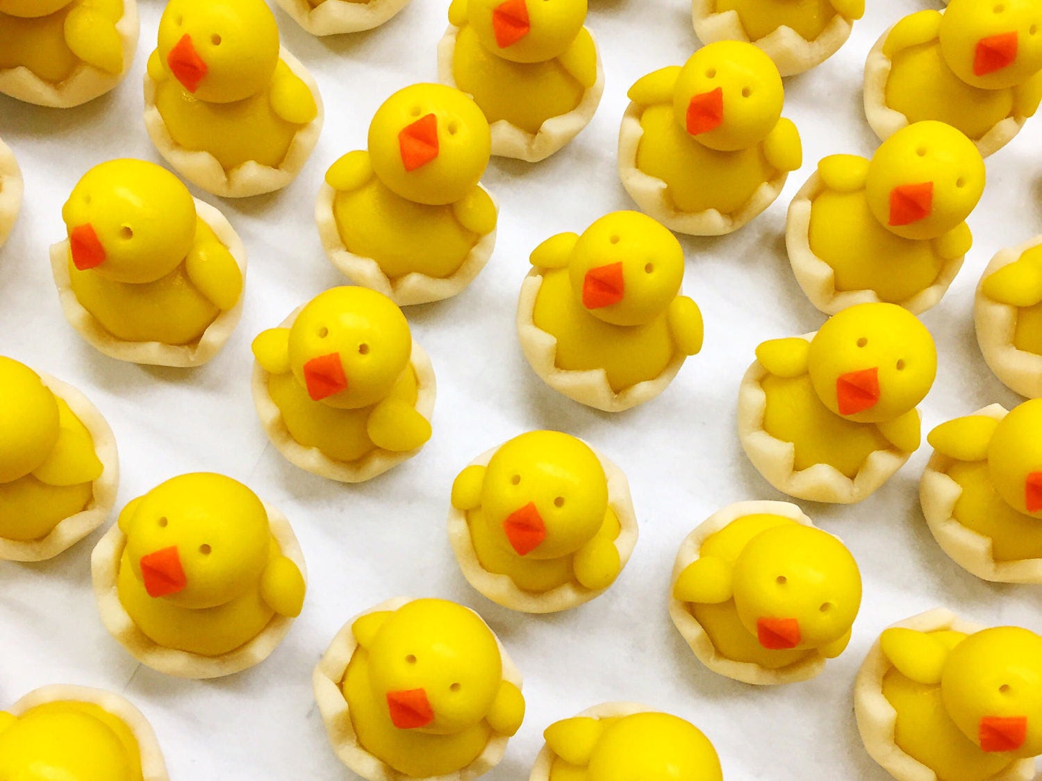 CHICKS Easter candy trio Edible marzipan gift sculptures for | Etsy