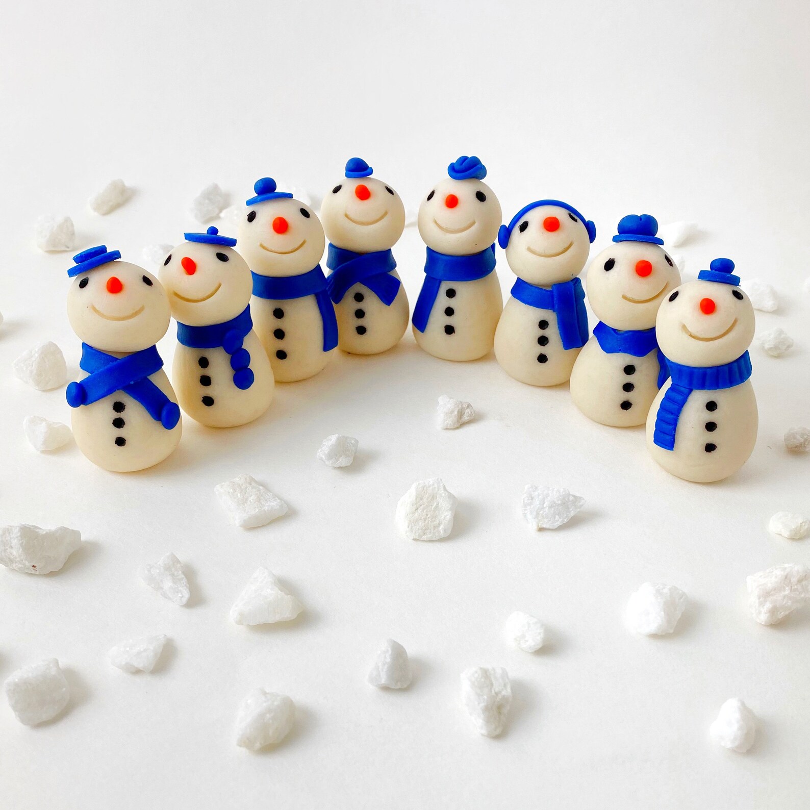Hanukkah SNOWMEN - Edible Marzipan Gift Sculptures for Hanukkah ...
