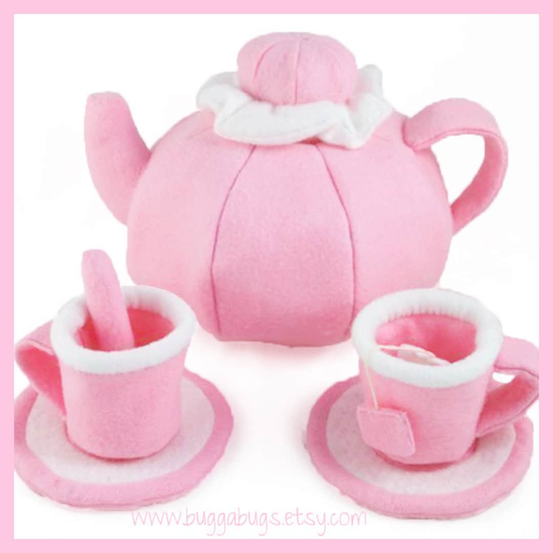 TEA SET - PDF Felt Food Pattern (teapot, Cups, Saucers, Tea Bags ...