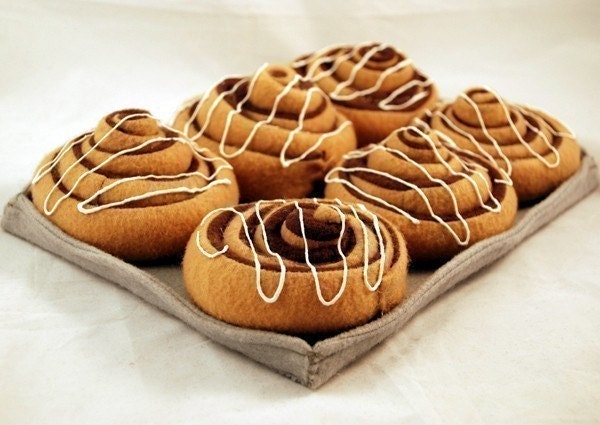 BAKERY SWEETS - PDF Felt Food Pattern (cinnamon Rolls, Sugar Cookies ...