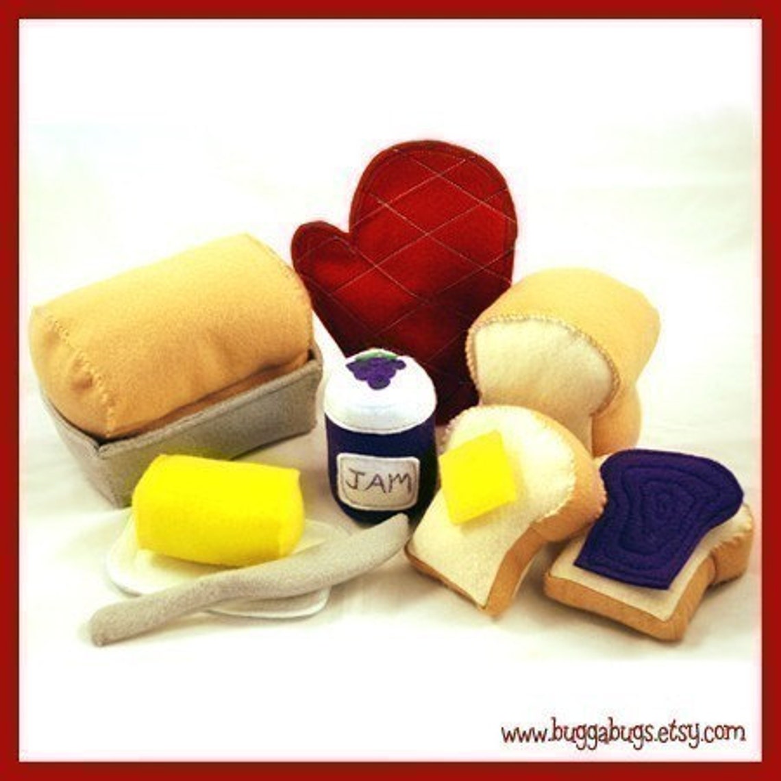 HOMEMADE BREAD - PDF Felt Food Pattern (whole Loaf, Half Loaf, Slices ...