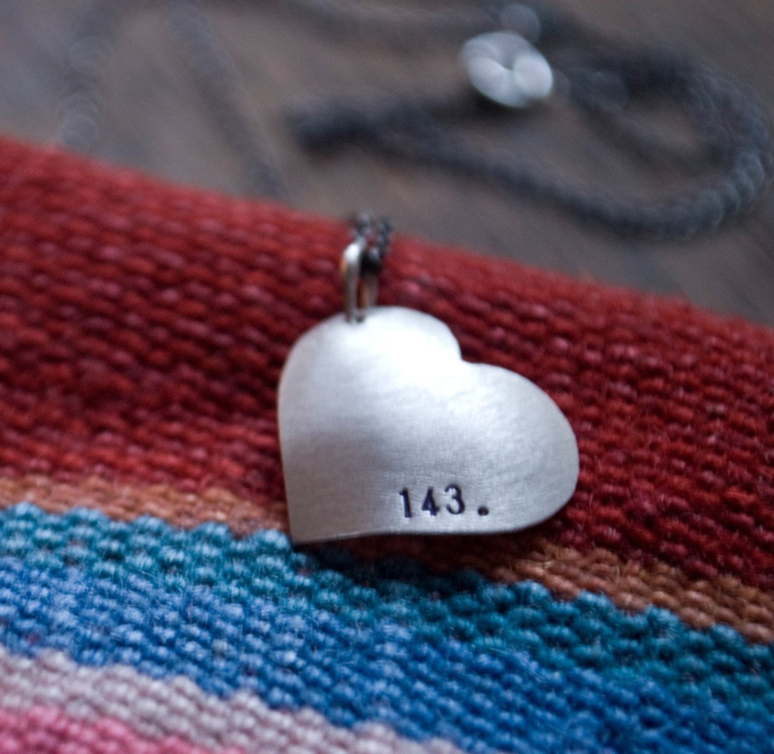 Heart Shape: 143 I Love You Necklace - Etsy