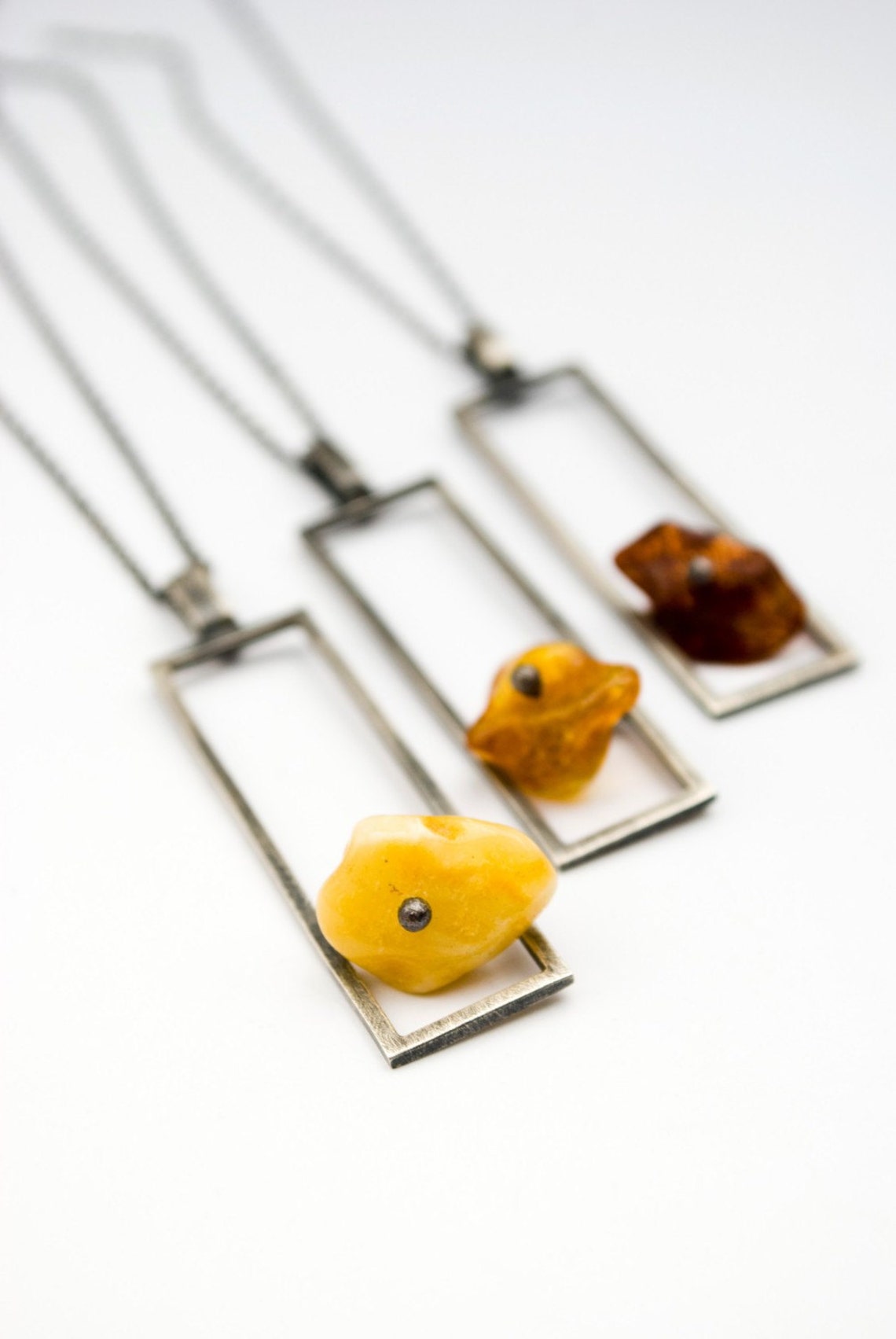 Bloc 9: Sterling Silver and Baltic Amber your Choice of Color - Etsy