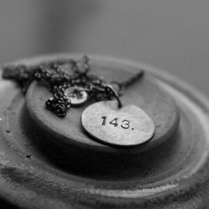 143 (I Love You): Numerical Secret Message (round) - Necklace - Etsy