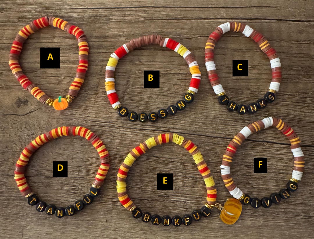 Thanksgiving Bracelets - Etsy