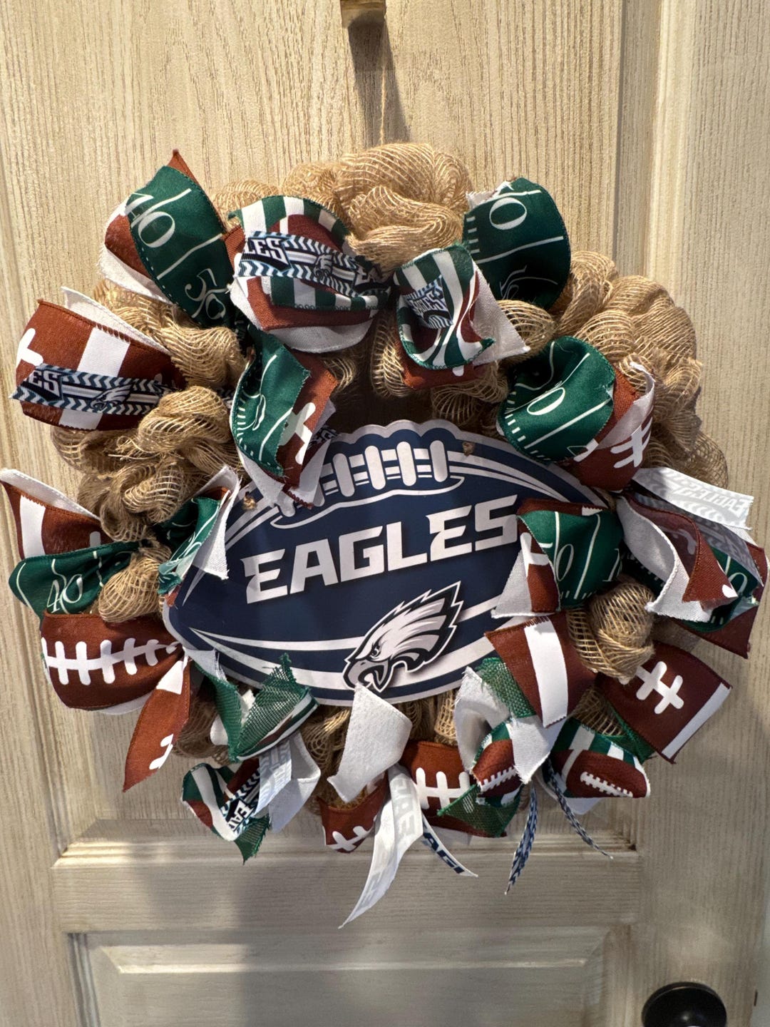 Philadelphia Eagles CUSTOM Wreath - Etsy
