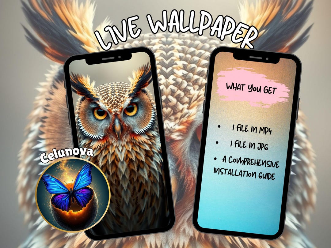 Majestic Owl Live Wallpaper IOS Animated Background Wallpaper Android ...