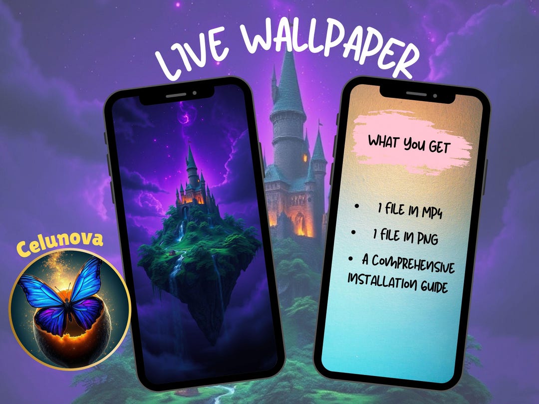 Floating Castle Live Wallpaper IOS Animated Background Wallpaper ...