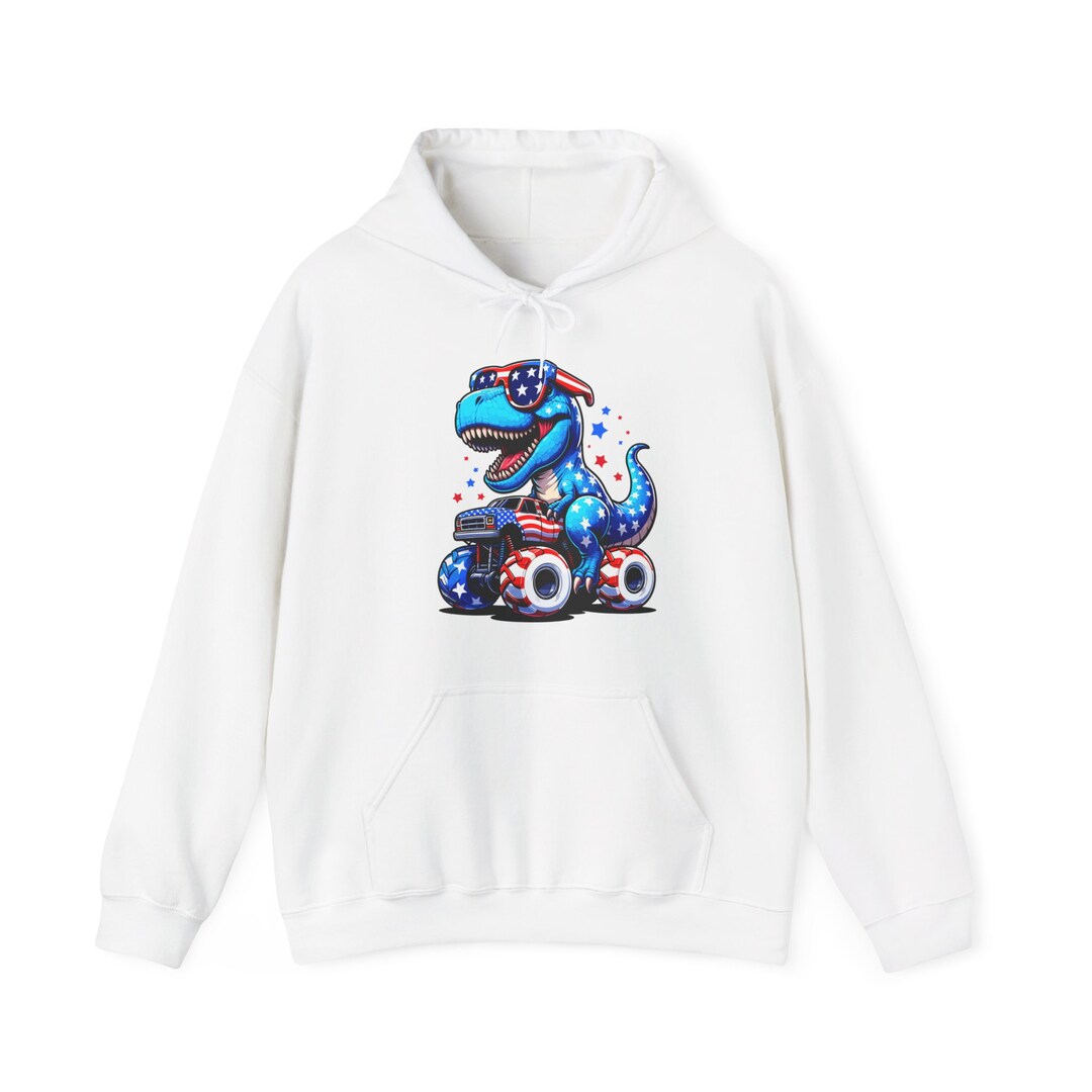 4th of July, 4th of July Hoodie, Merica Hoodie, Fireworks Hoodie, T-rex ...