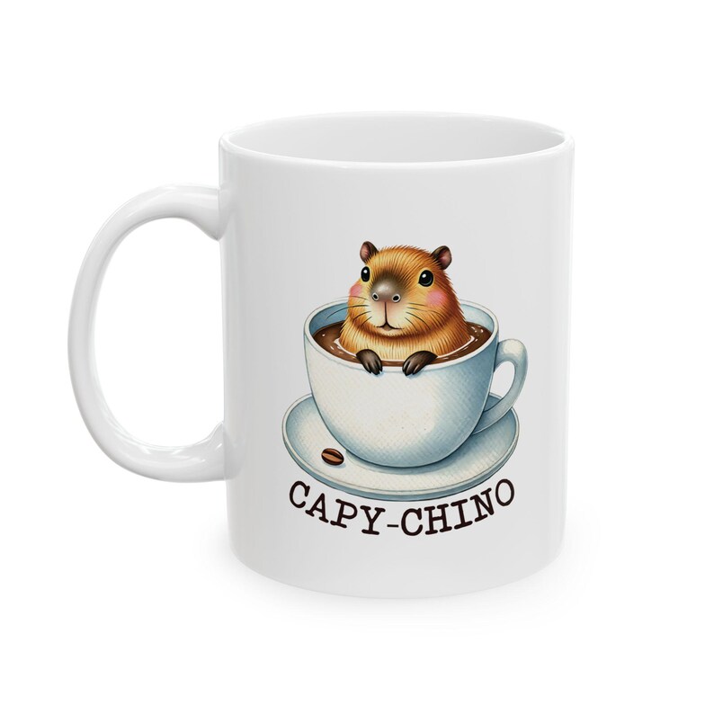 Capy-chino, Capybara Mug, Cute Capybara, Capybara Coffee, Cute Animals ...