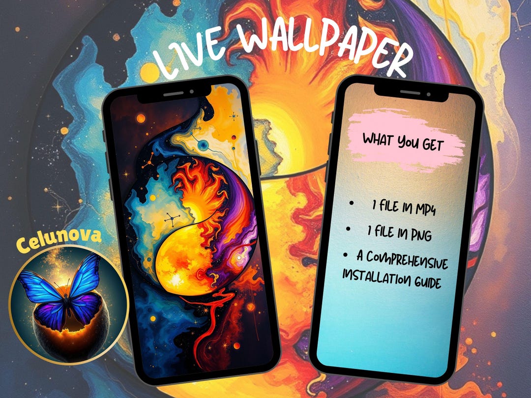 Cosmic Yin-yang Live Wallpaper IOS Animated Background Wallpaper ...