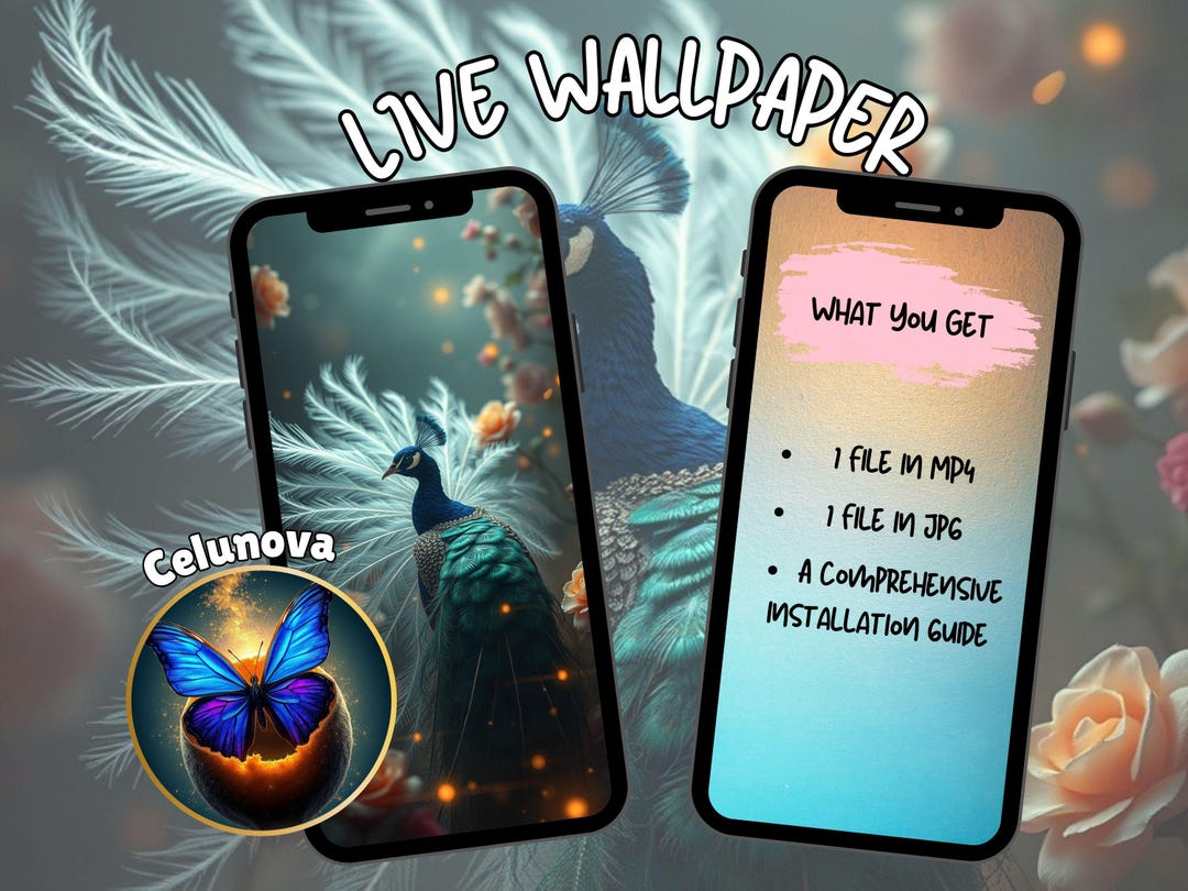 Enchanted Peacock Live Wallpaper IOS Animated Background Wallpaper ...