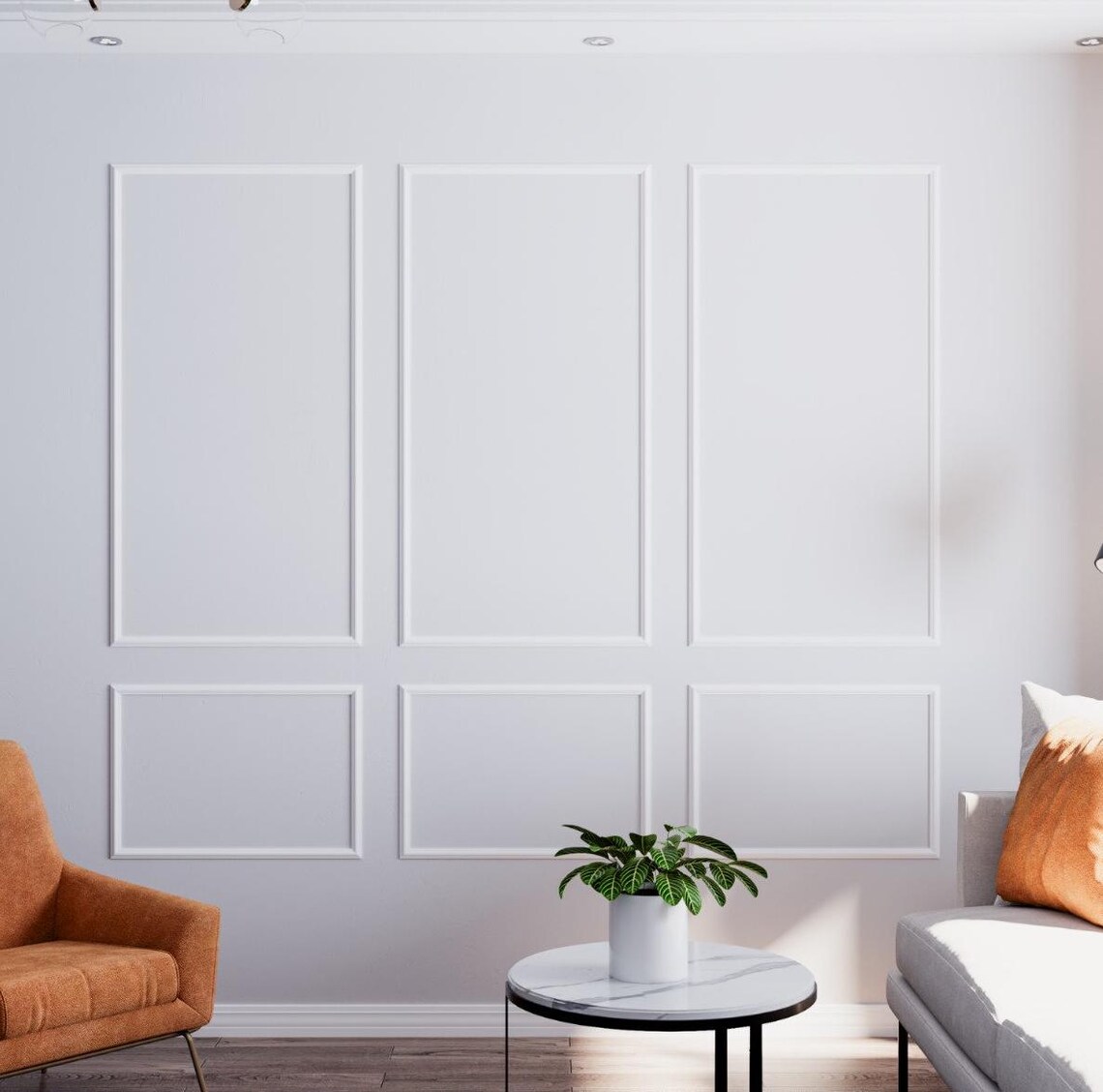 Wall Molding Kit, Premade Wainscoting Panels, Pre Cut Wall and Door ...