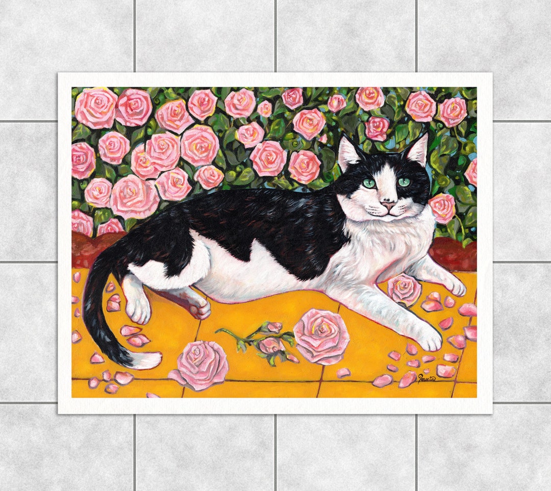Cat Fine Art Print - "irresistible" by Touria Berrada - Oil Painting ...
