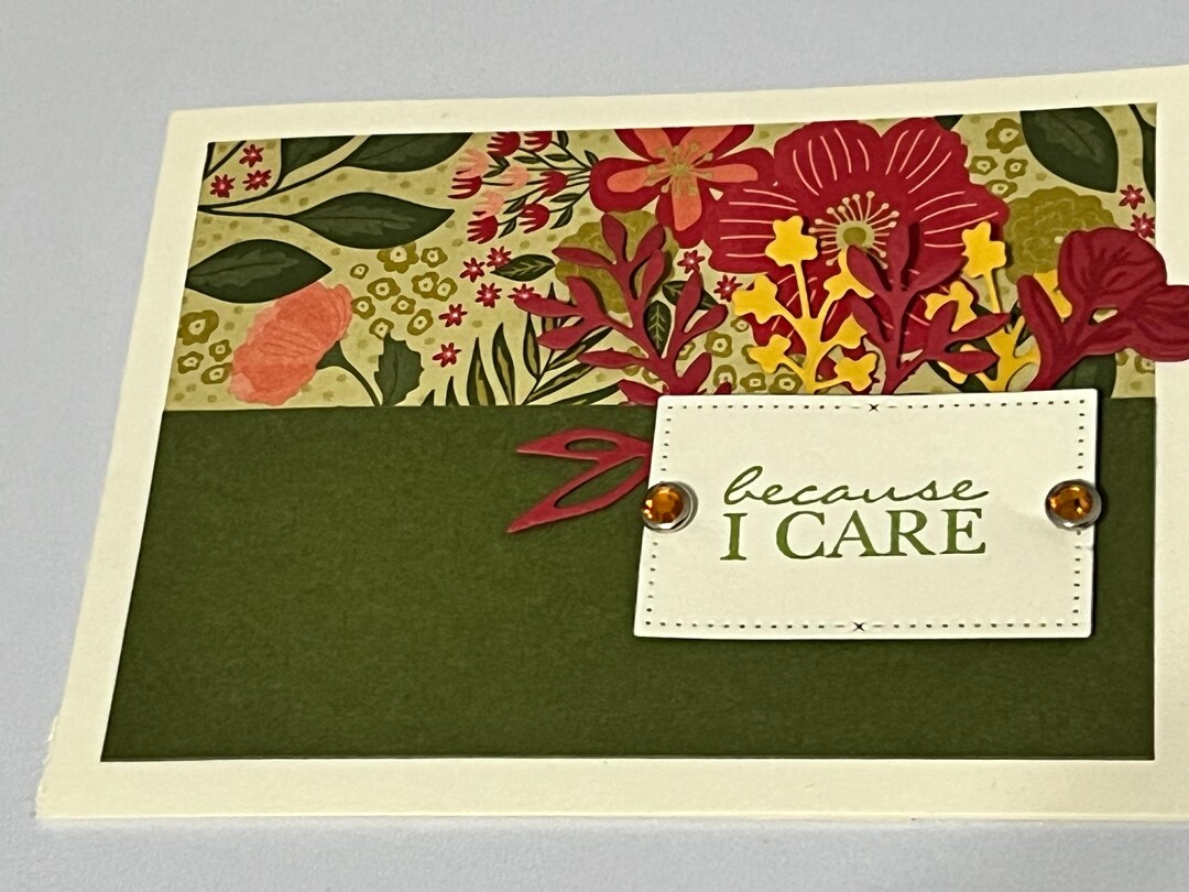 Because I Care Card - Etsy