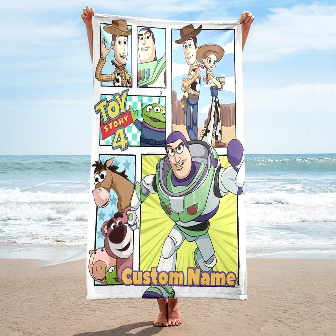 Personalize Toy Story Beach Towels, Toy Story Characters Beach Towels ...