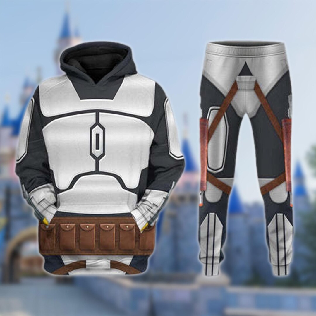 Jango Fett Star Wars Costume Hoodie, Jango Fett Cosplay Costume Outfit ...