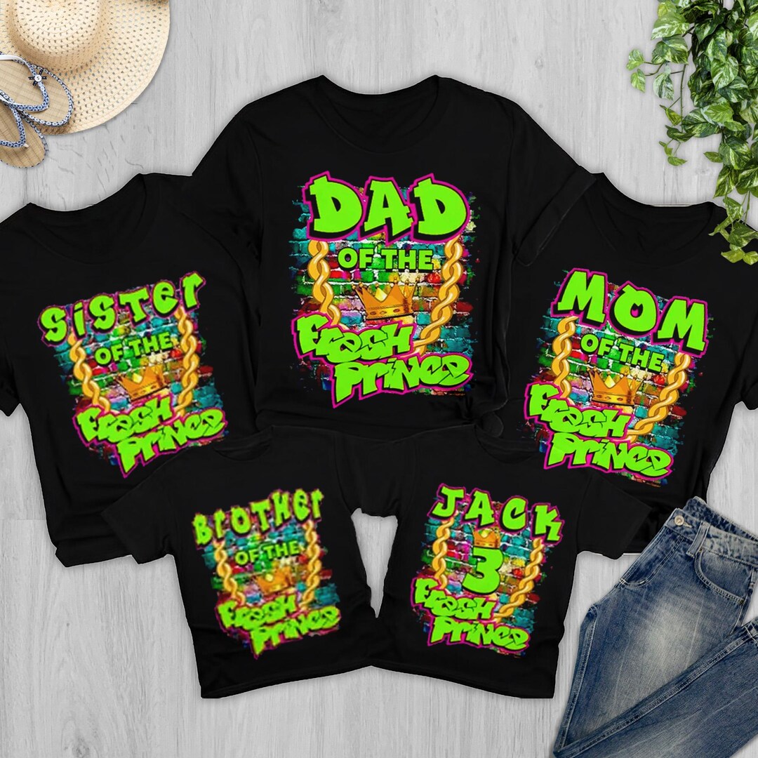 Personalized Fresh Sitcom Birthday Family Matching Shirt, Prince Movie ...