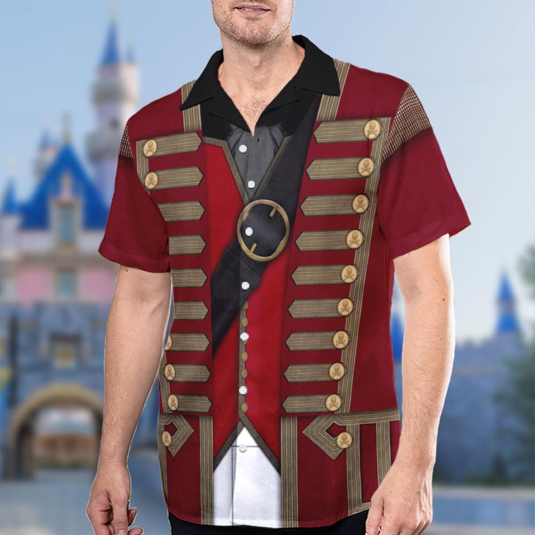 Peter Pan Villain Hawaii Shirt, Captain Hook Costume All Over Print ...