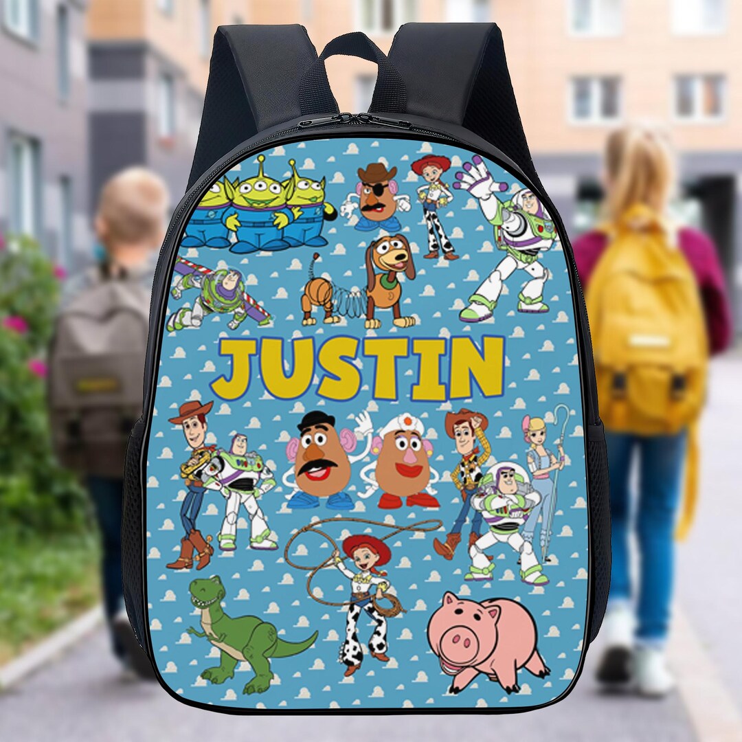 Personalized Toy Movie Backpack, Characters School Bag, Toy Cownboy ...