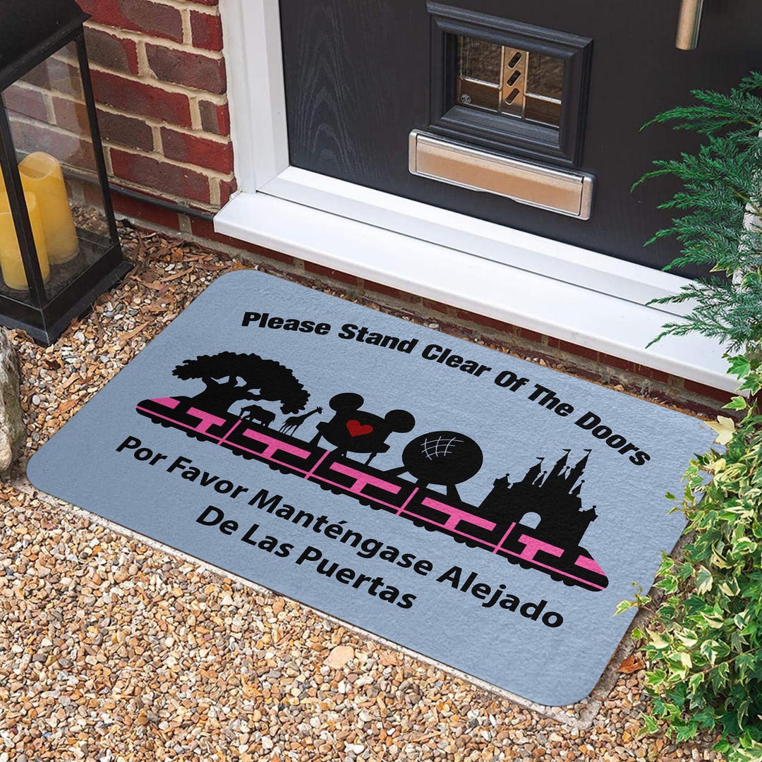 Wdw Parks Monorail Rubber Doormat, Wdw Welcome Mat, Wdwland Wdwworld ...