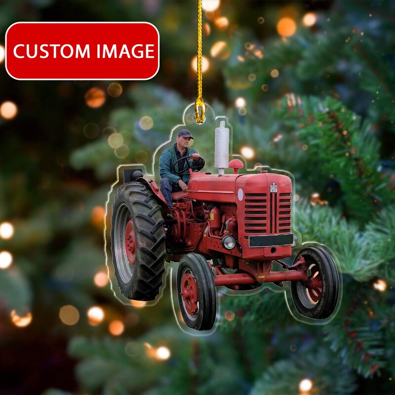Tractor Ornament - Etsy