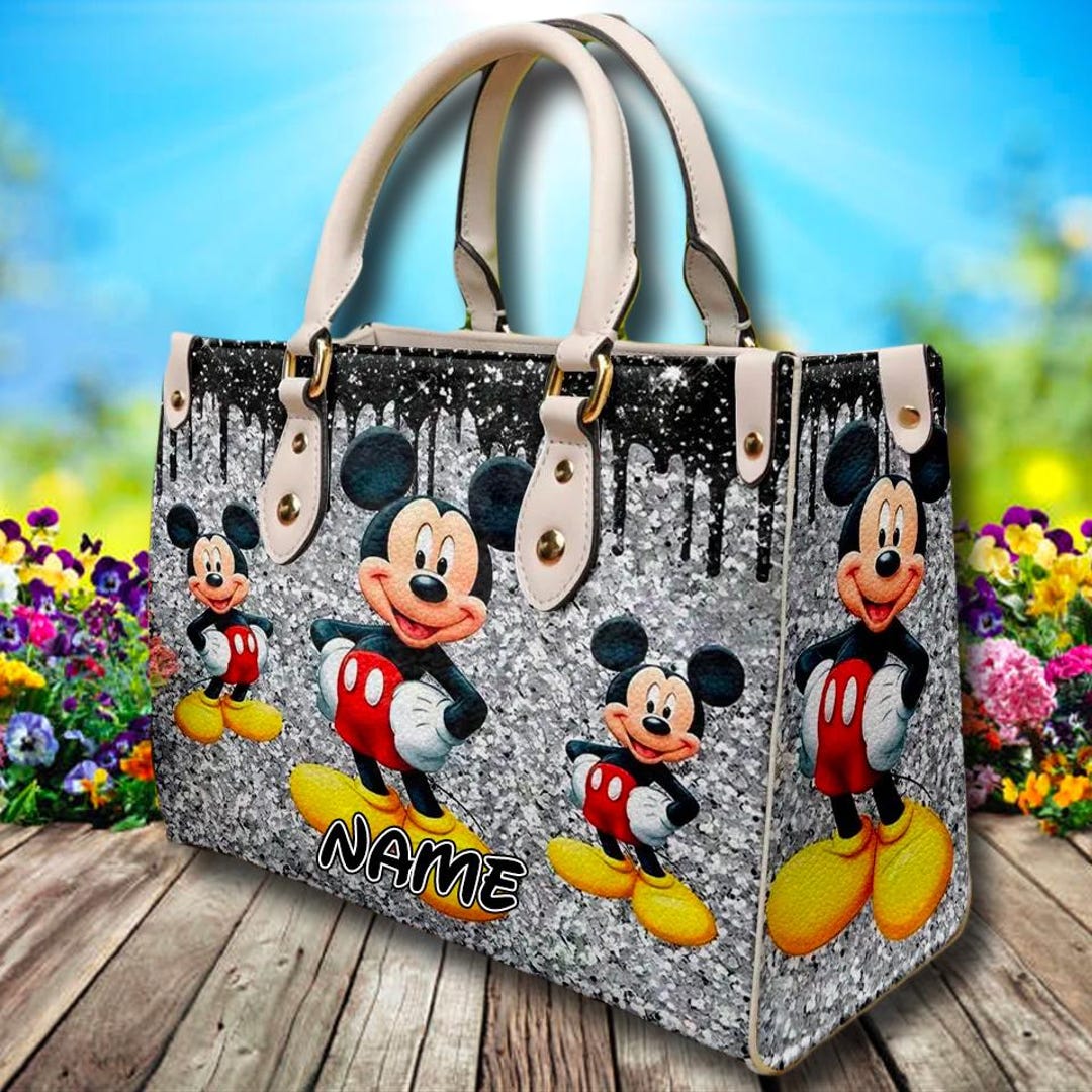 Happy Mouse Leather Bag, Mouse Bag, Cartoon Leather Crossbody Bag ...