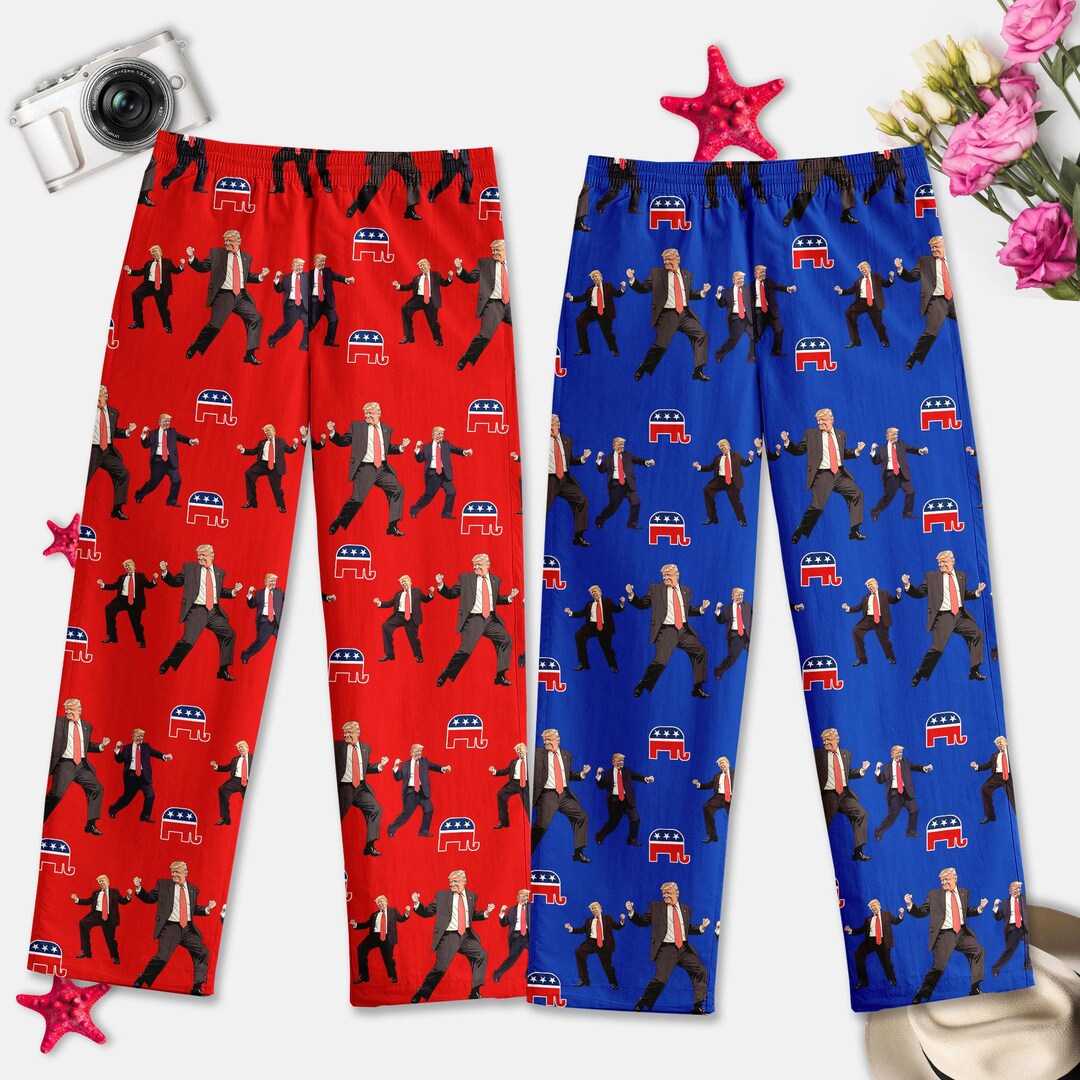 Donald Trump Dancing Unisex Pajamas Pants, Trump President Pajamas ...