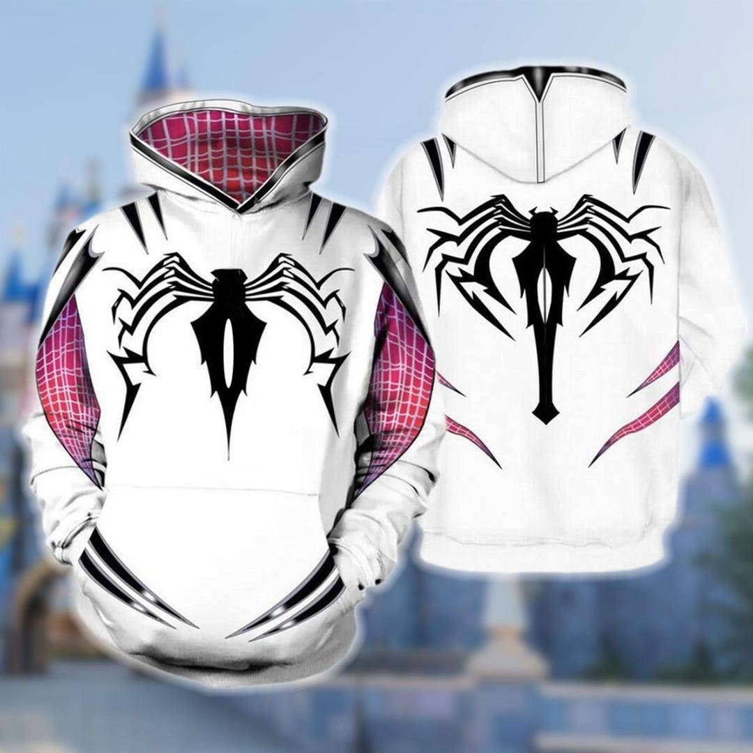 Spider Girl Costume Hoodie, Ghost Spider Cosplay Costume Sweatshirt ...