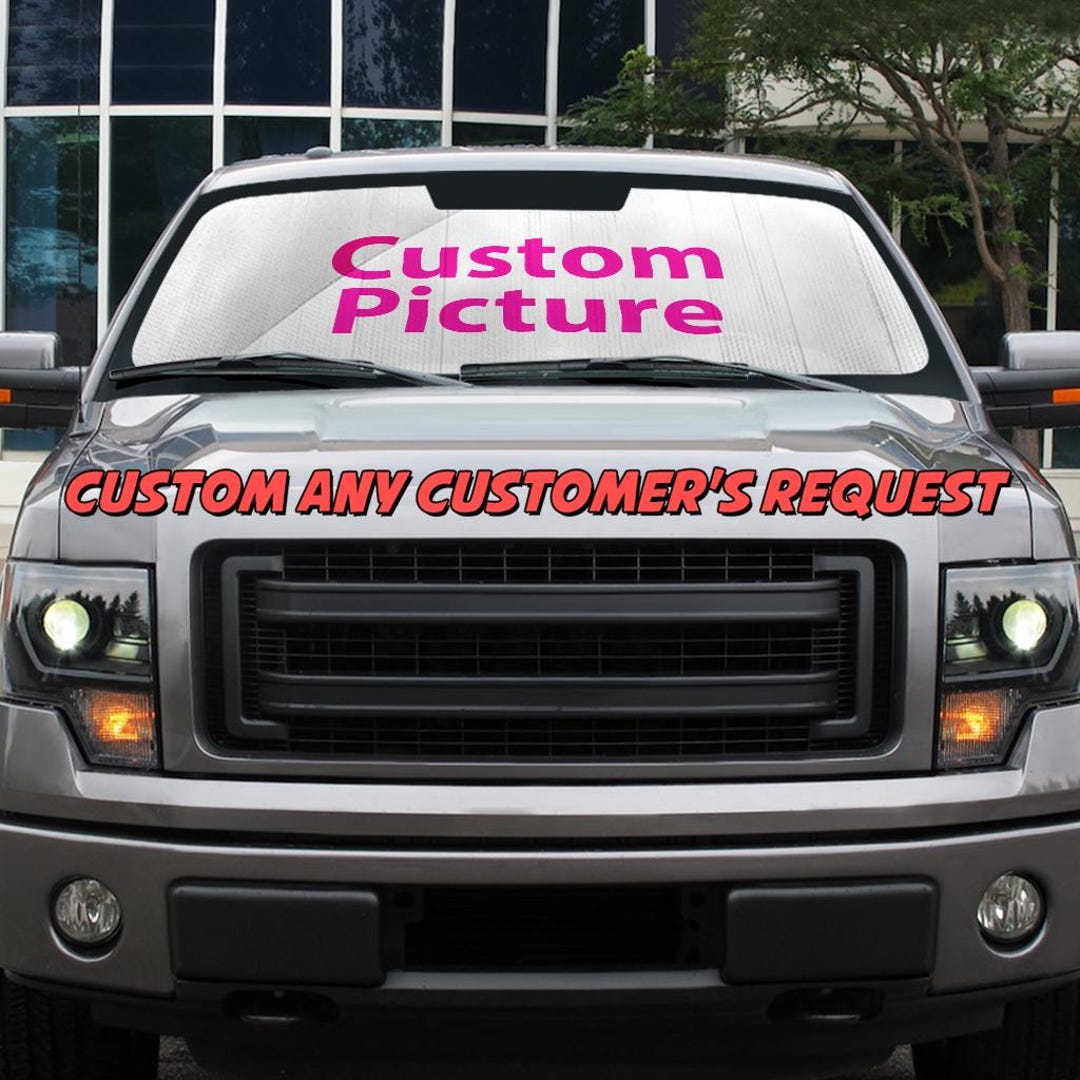 Personalize Car Auto Sun Shade, Personalized Windshield Car Accessories ...