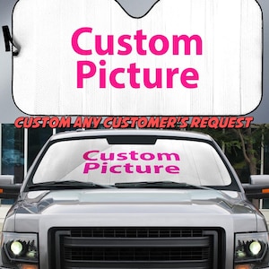 Personalize Car Auto Sun Shade, Personalized Windshield Car Accessories ...