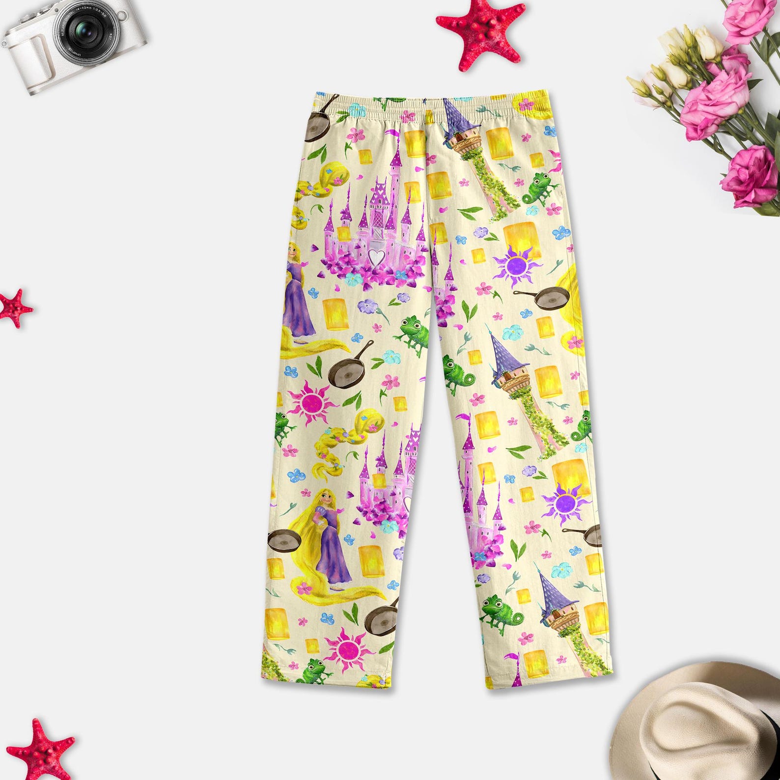 Rapunzel Princess Pajamas Pants, Tangled Pajamas, Princess Family ...