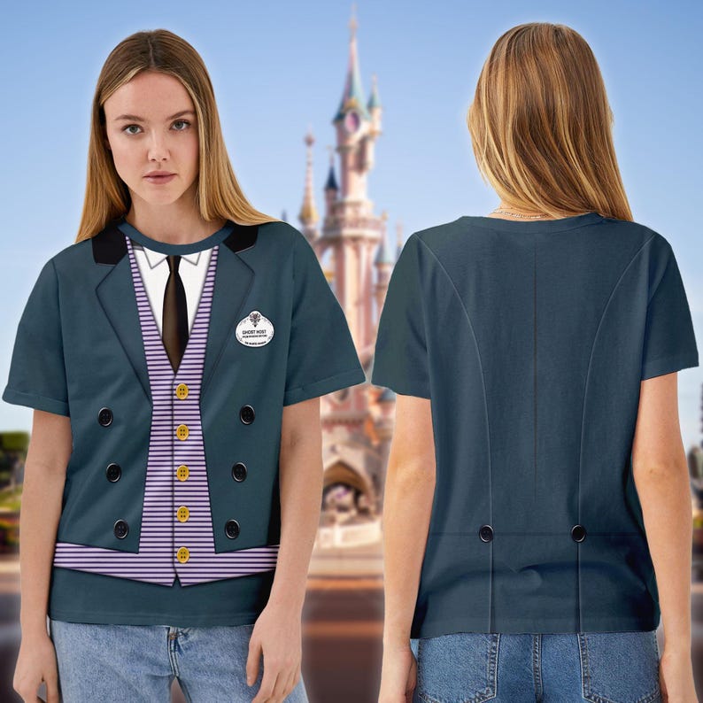 Haunted Mansion Men Butler 3D Shirt, Haunted Halloween Costume for ...