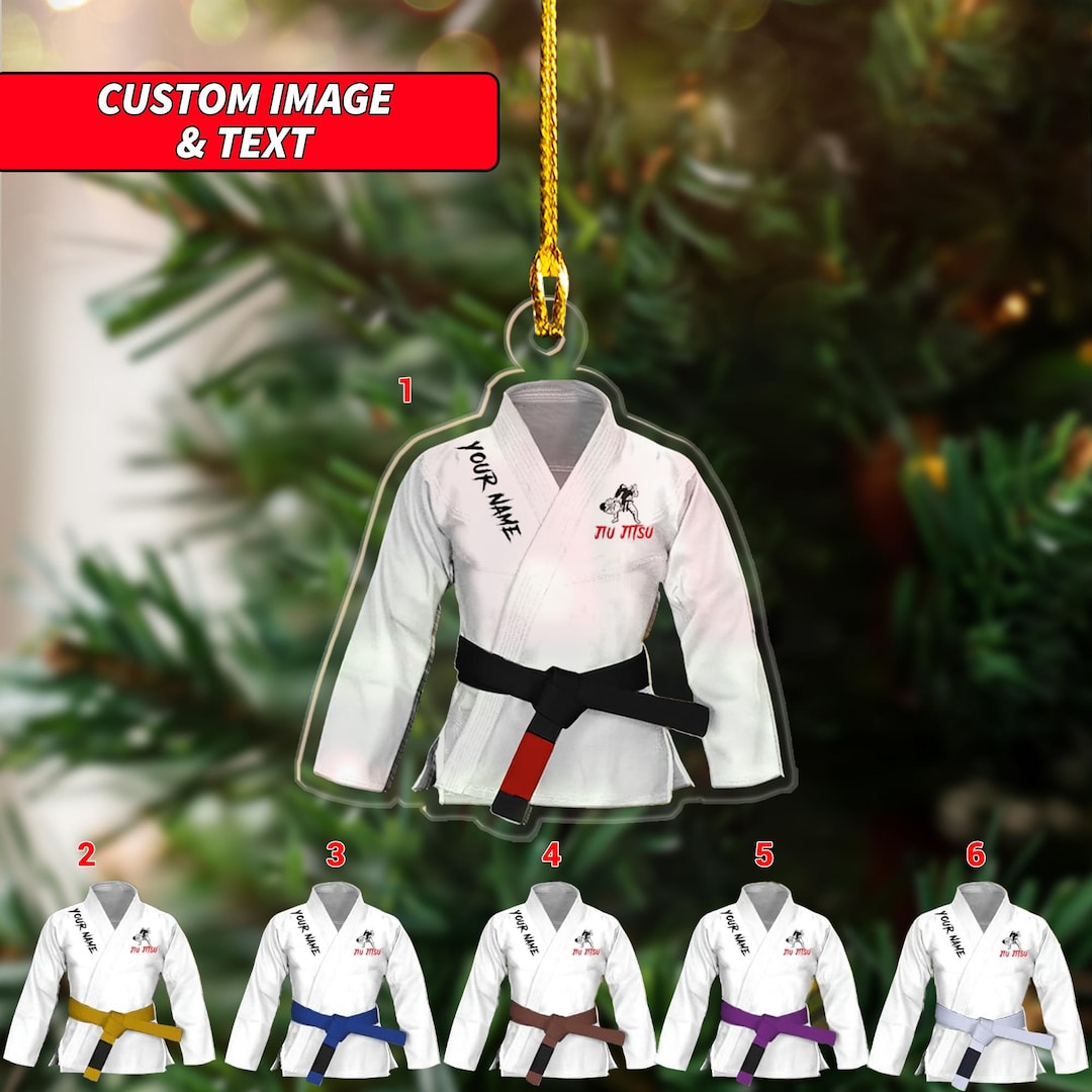 Personalized Jiu Jitsu Ornament 2024, Custom Brazilian Jiu Jitsu ...
