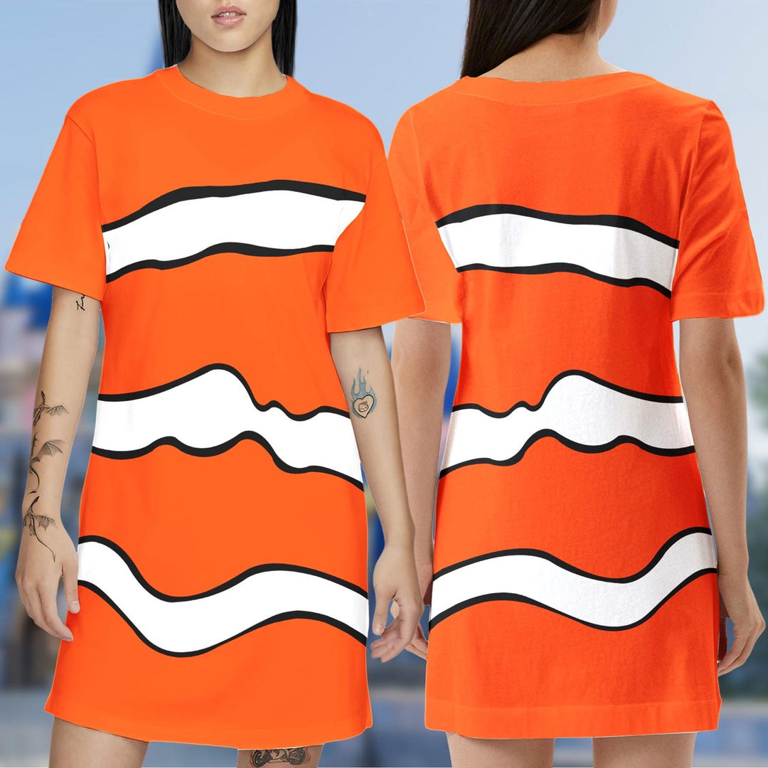 Nemo Goldfish T-shirt Dress, Finding Nemo T-shirt Dress, Nemo Fish ...