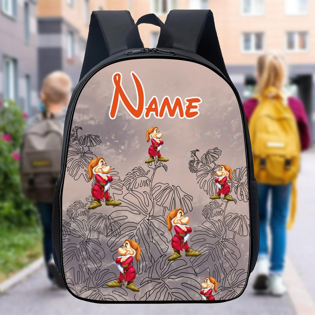 Personalize Backpack Grouchy Dwarf Bag, Dwarf Tropical Lunch Bag, Dwarf ...