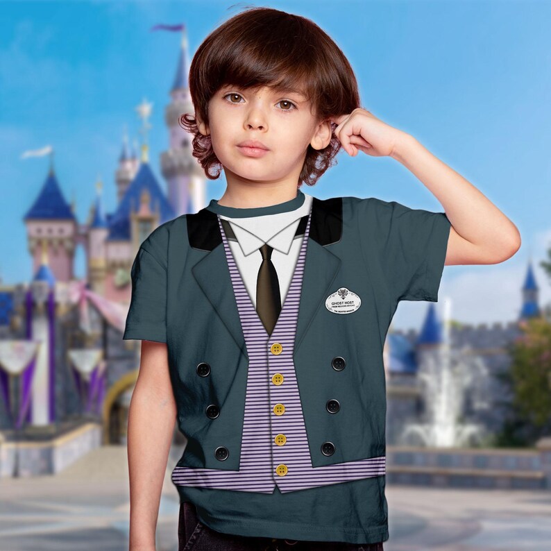 Haunted Mansion Men Butler 3D Shirt, Haunted Halloween Costume for ...