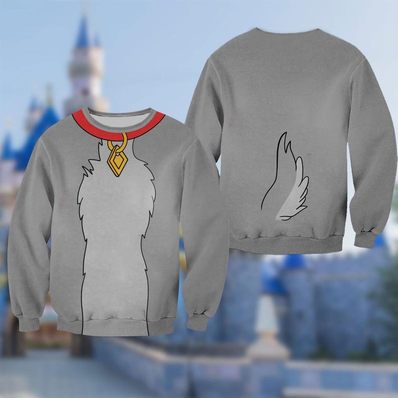 Wdw the Tramp 3D Hoodie T-shirt, Lady and the Tramp All Over Print ...