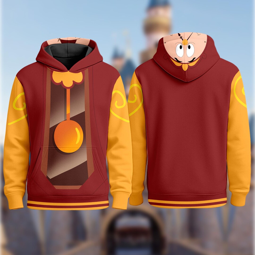 Cogsworth Costume T-shirt, Beauty and the Beast Halloween Cosplay ...