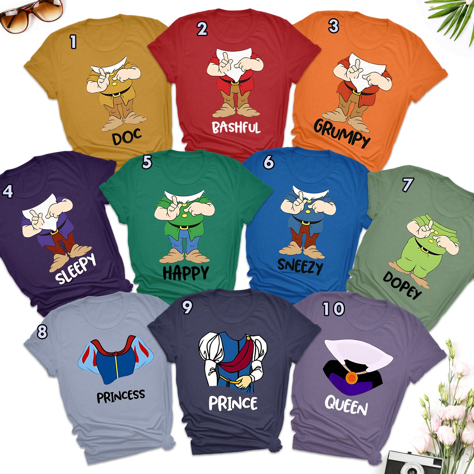 Matching 7 Dwarf Group Shirt, 7 Dwarf Costume Group Shirt, 7 Dwarf ...