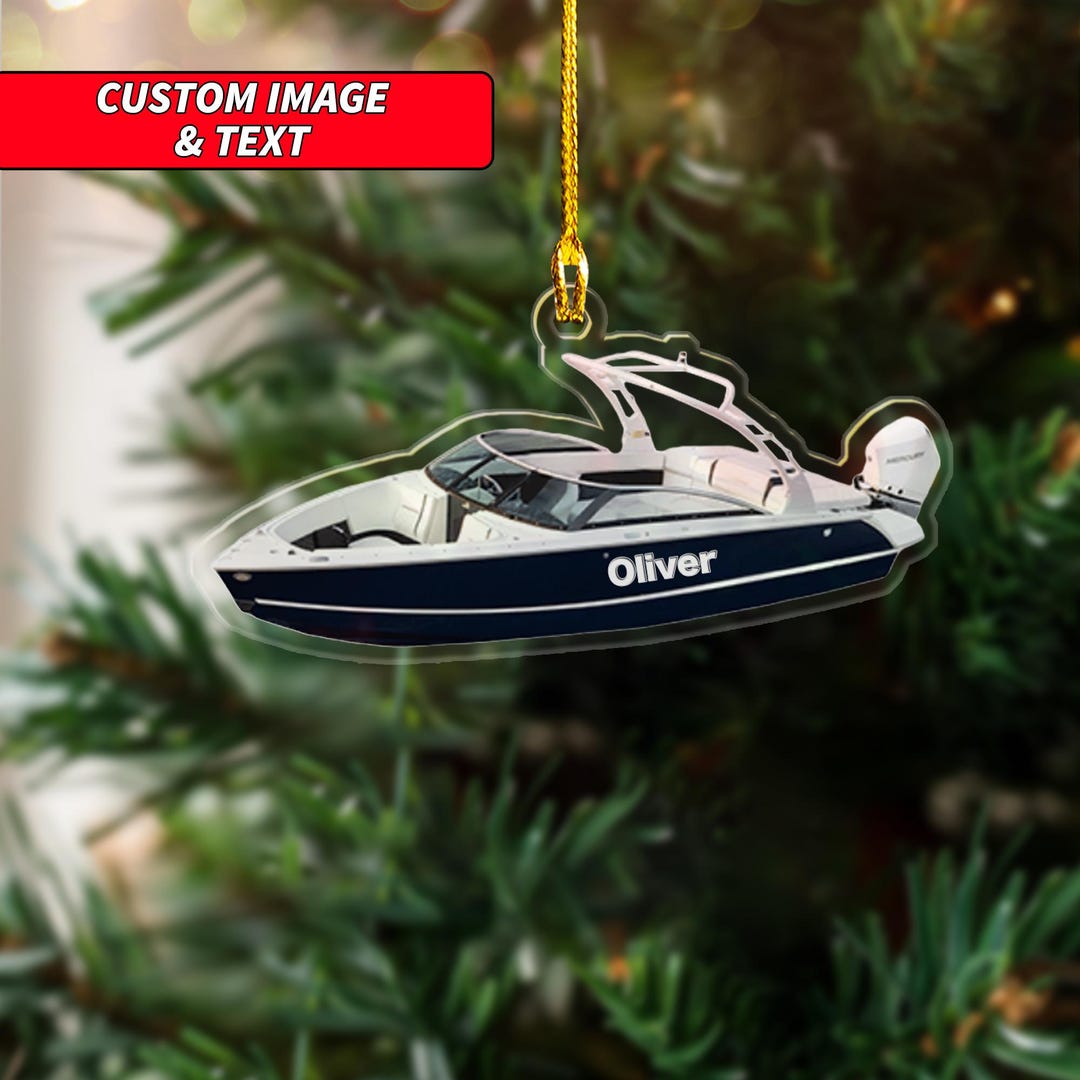 Personalized Bowrider Gifts Boat Ornament, Custom Unique Gifts for ...