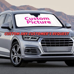 Personalize Car Auto Sun Shade, Personalized Windshield Car Accessories ...