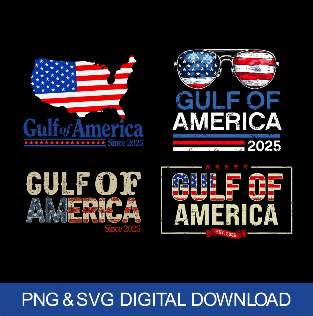 Gulf of America Bundle Svg Png, Gulf of Usa America , Gulf Beach Retro ...